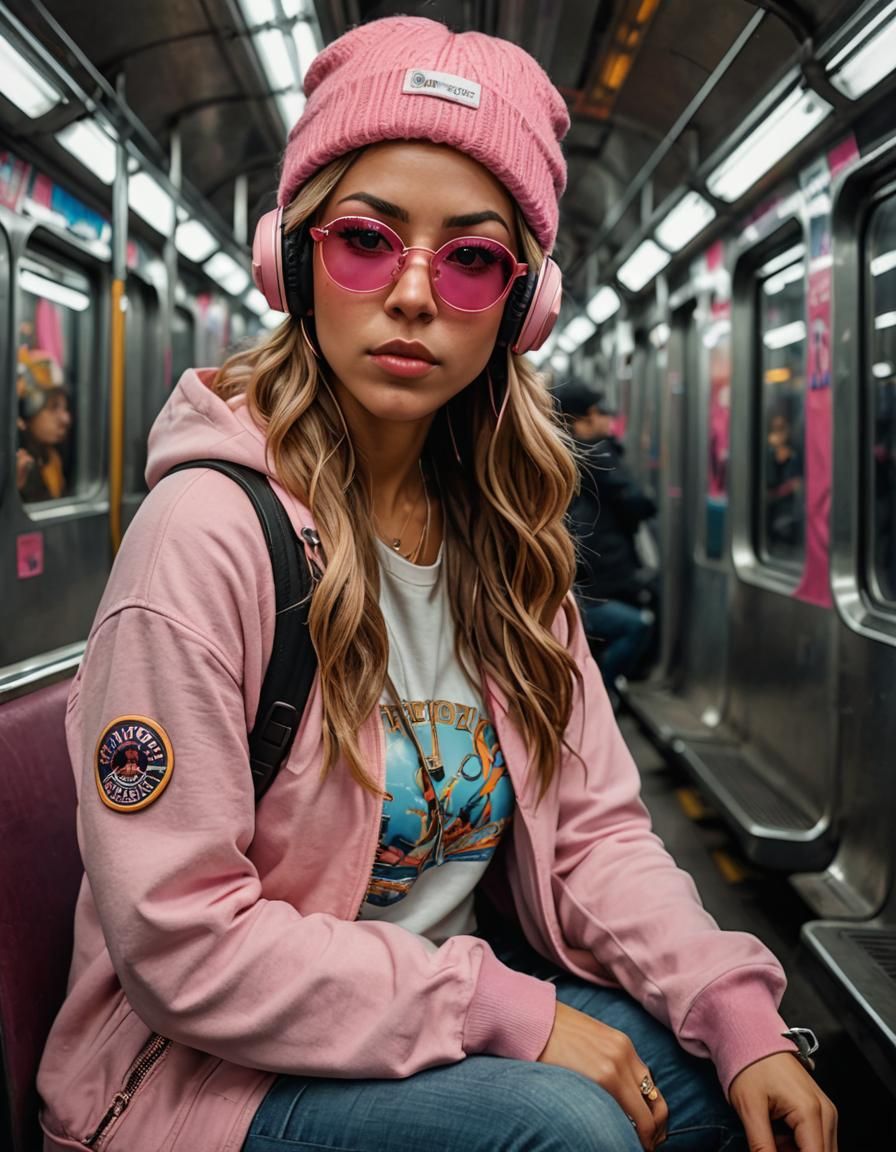 In the Subway - AI Generated Artwork - NightCafe Creator