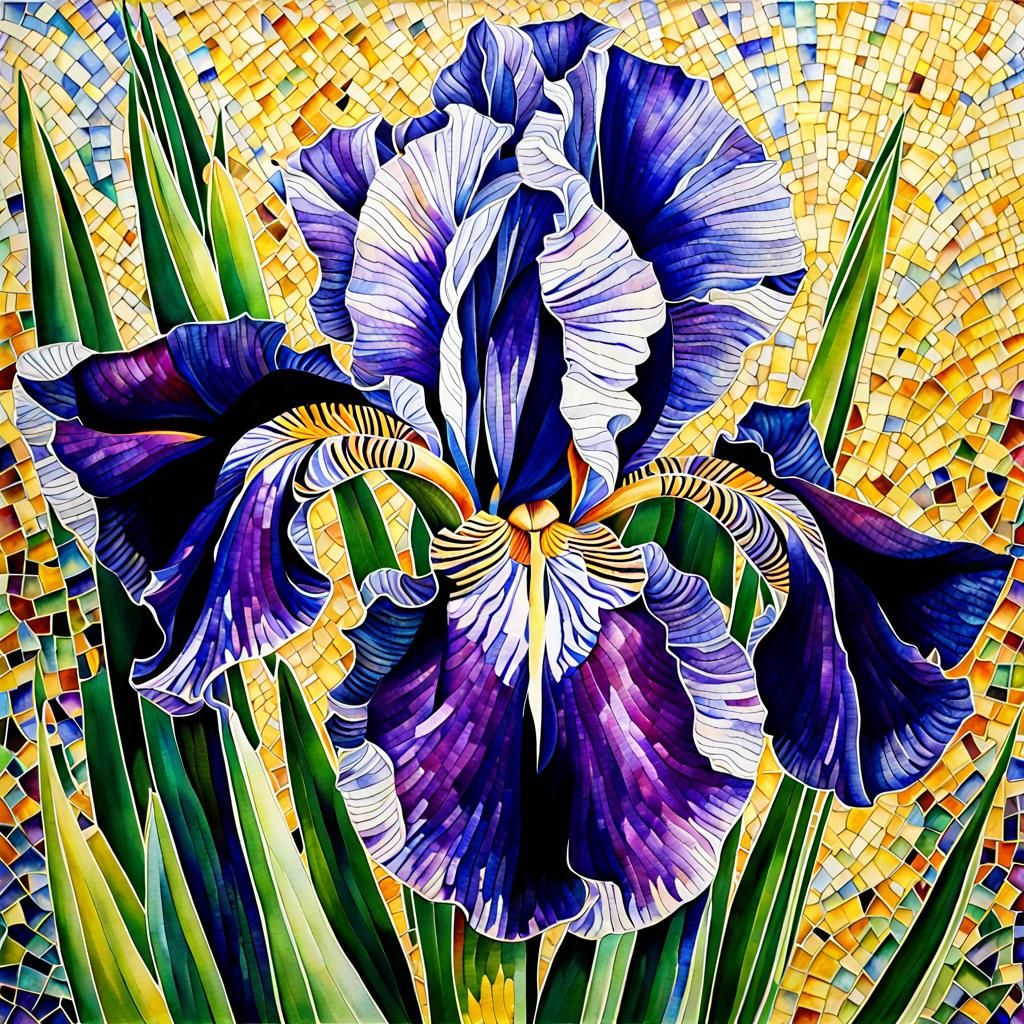 A Spring Iris - AI Generated Artwork - NightCafe Creator