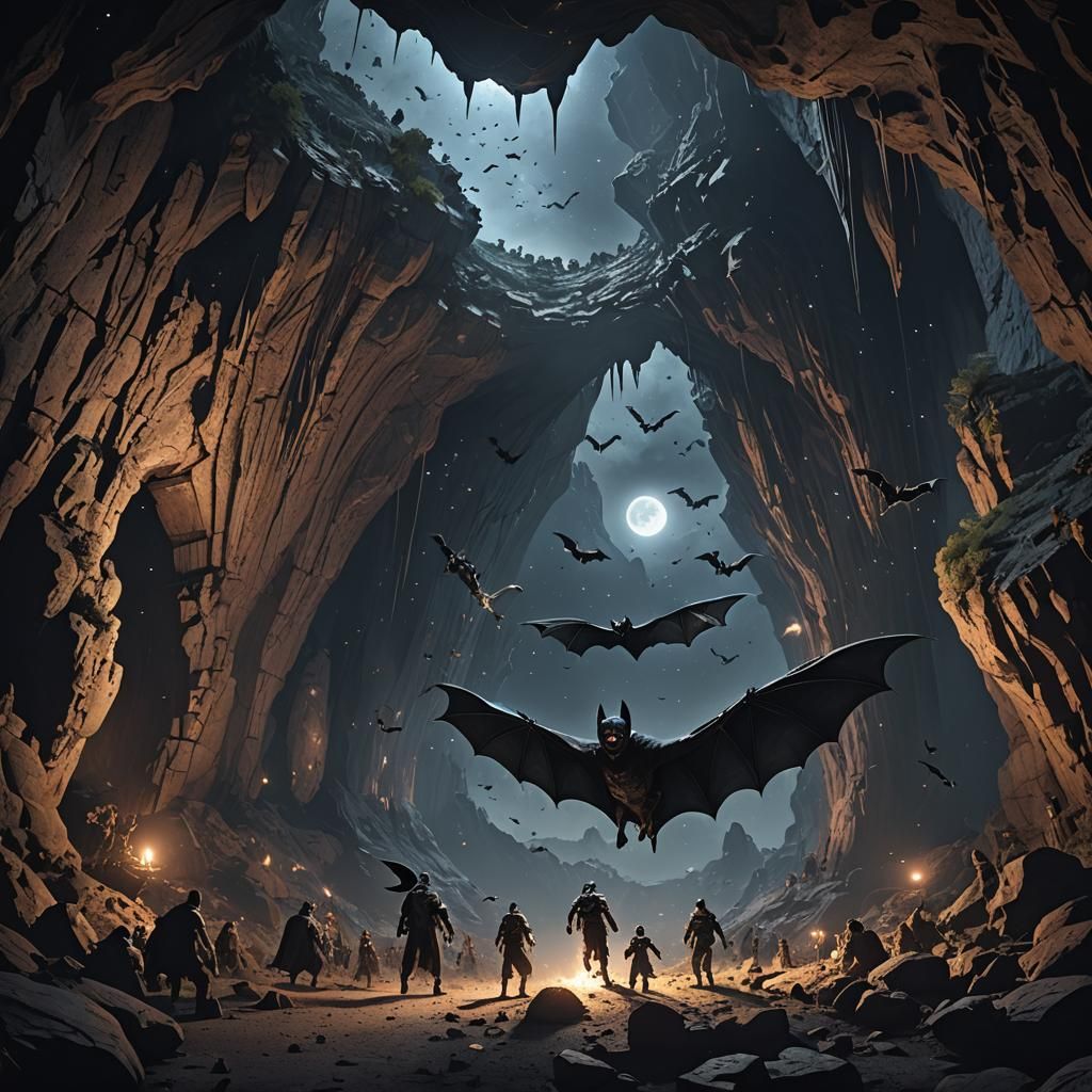 Bat cave - AI Generated Artwork - NightCafe Creator