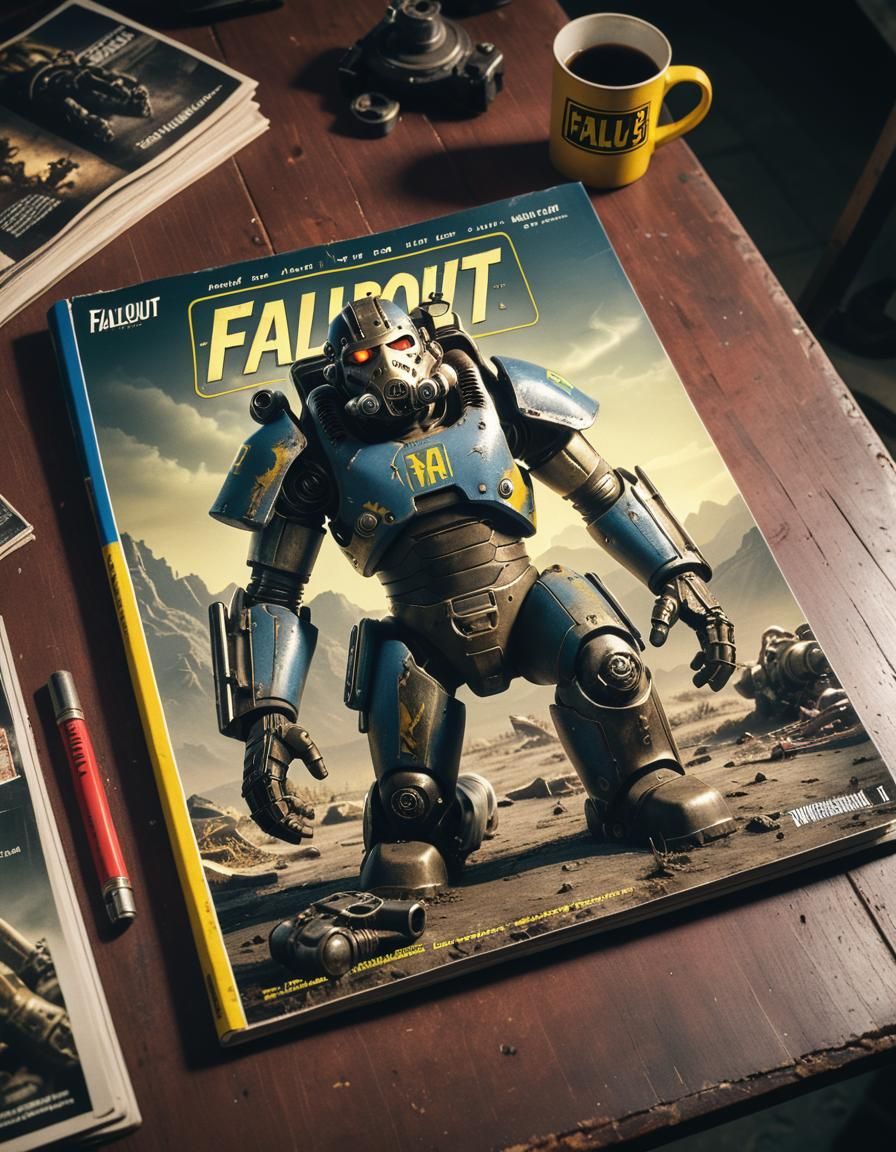 Fallout magazine cover 3 - AI Generated Artwork - NightCafe Creator