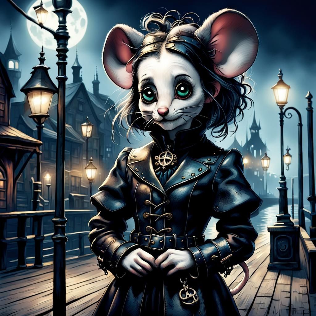 Gothic mouse - AI Generated Artwork - NightCafe Creator