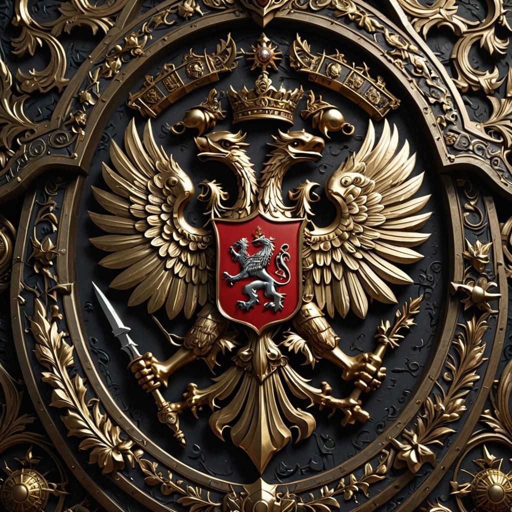 Coat of arms of the Russian Federation in the Warhammer 40k style - AI ...