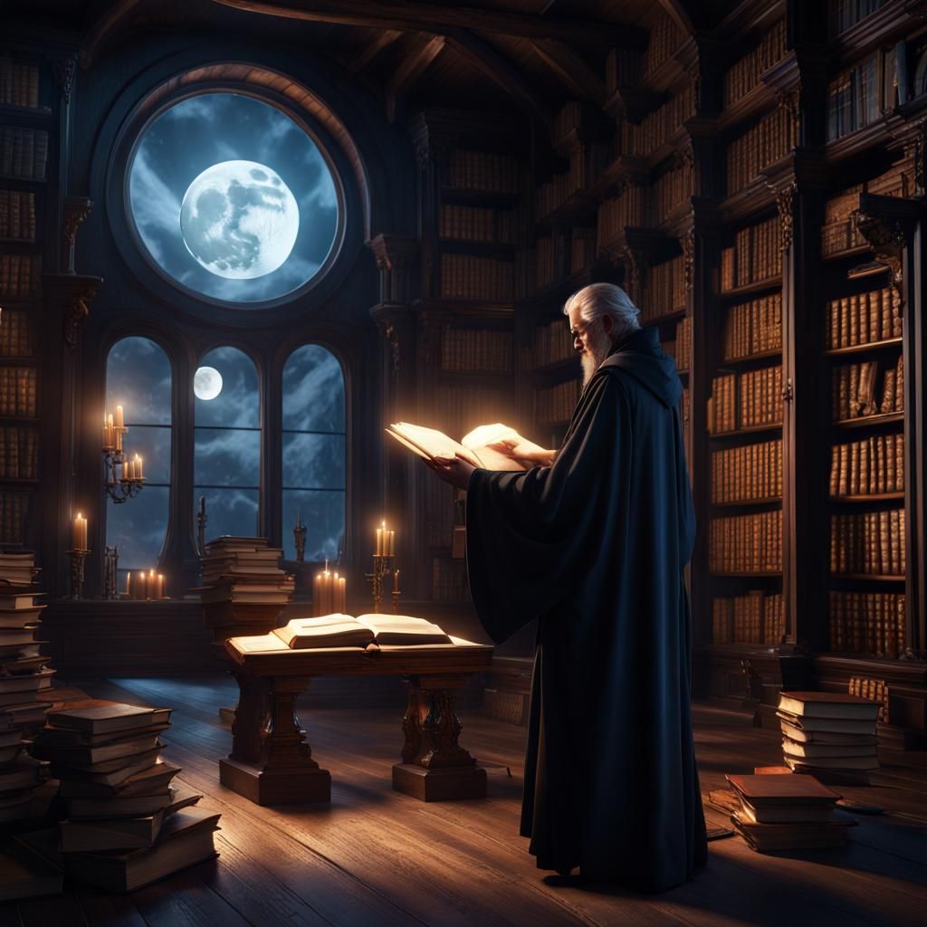 Mages Library - AI Generated Artwork - NightCafe Creator