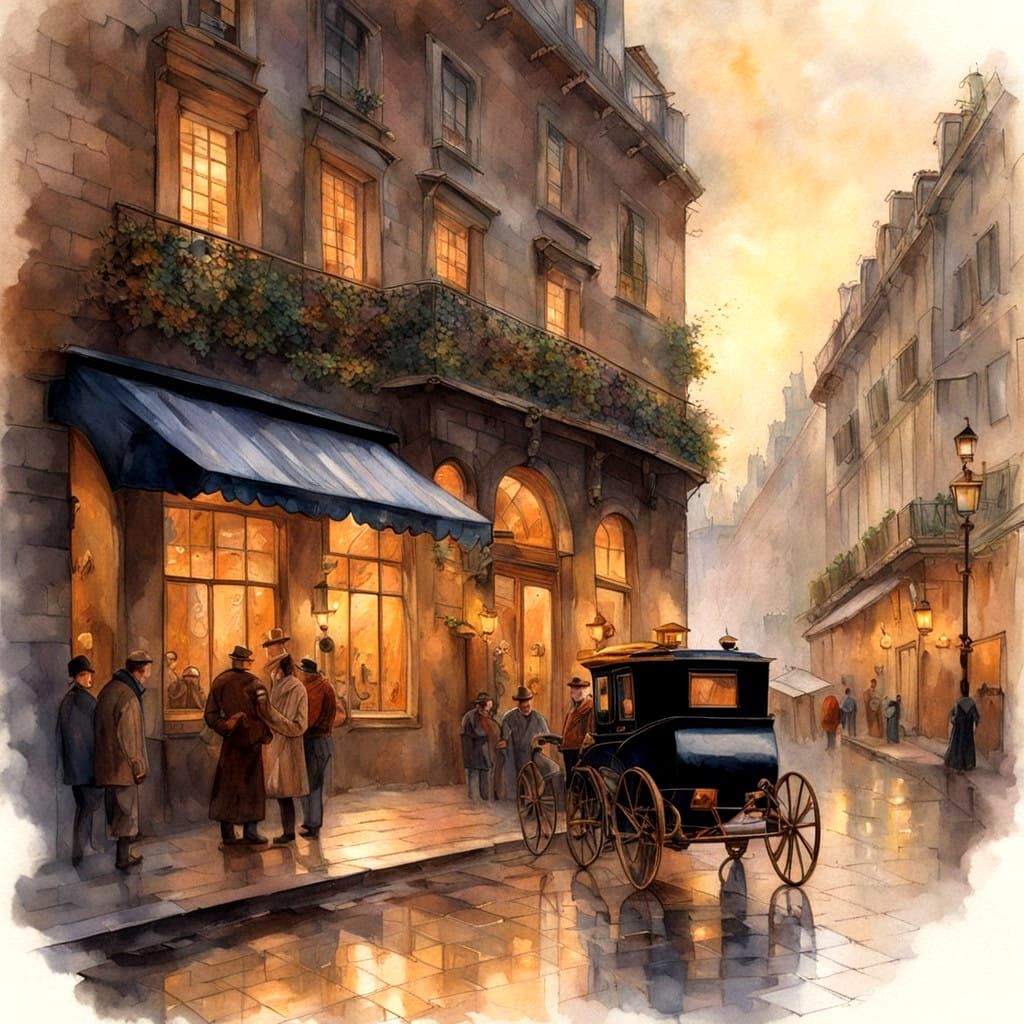 Street in Paris Year 1750 - Street in Paris Year 1750