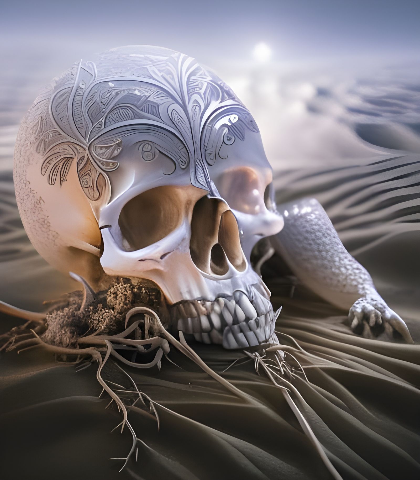 Skull. - AI Generated Artwork - NightCafe Creator