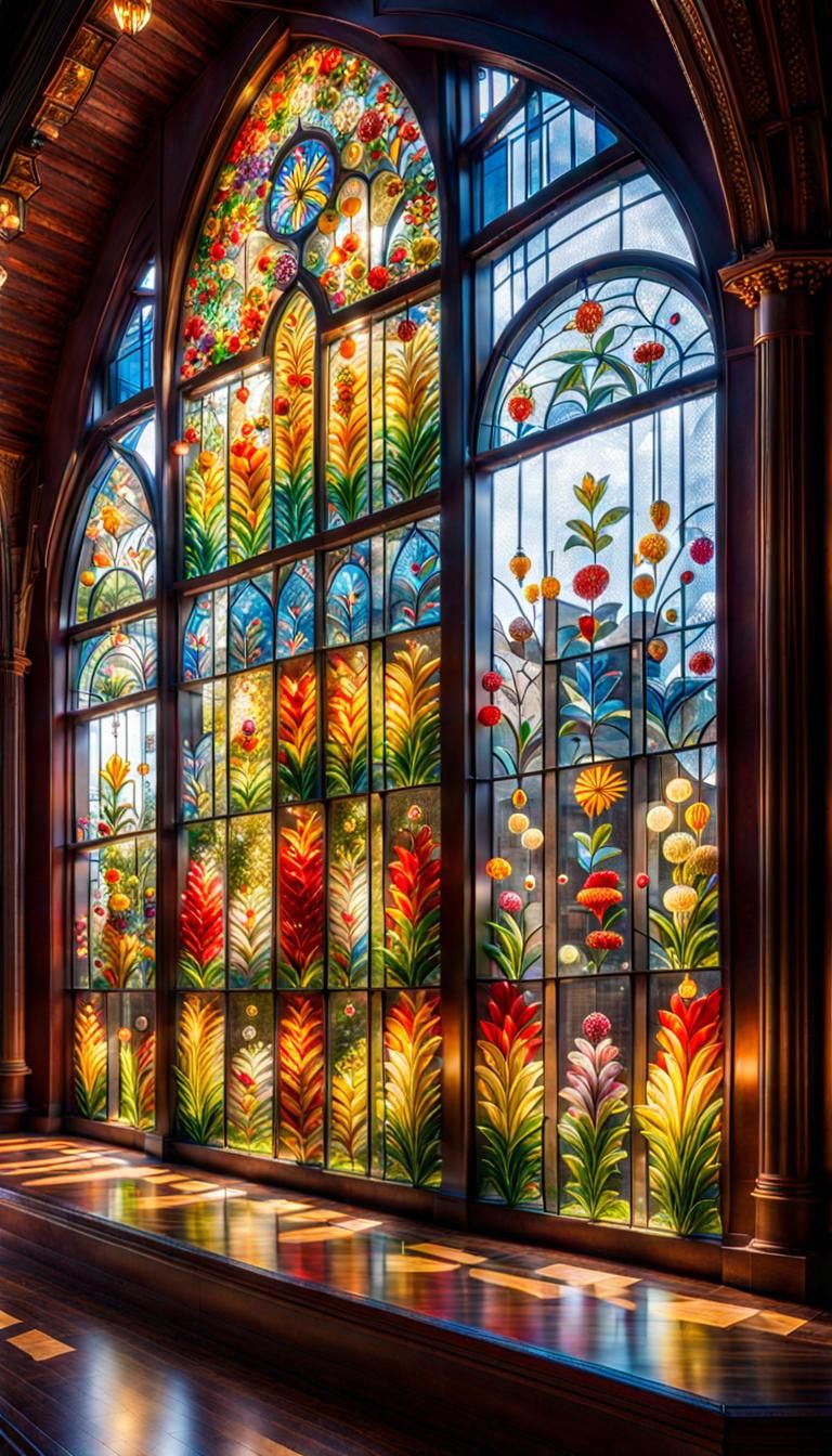 Window (glass art) - AI Generated Artwork - NightCafe Creator