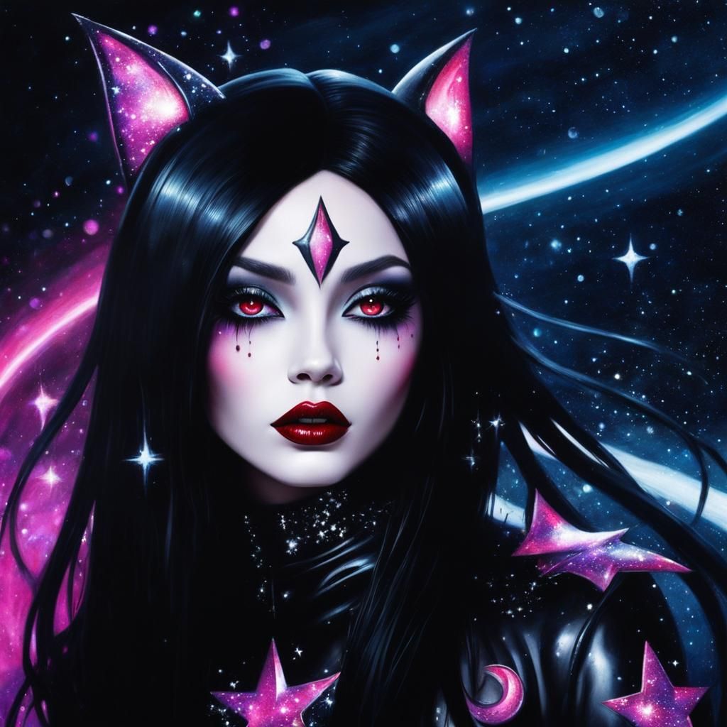 Goth Stars - 4 - AI Generated Artwork - NightCafe Creator