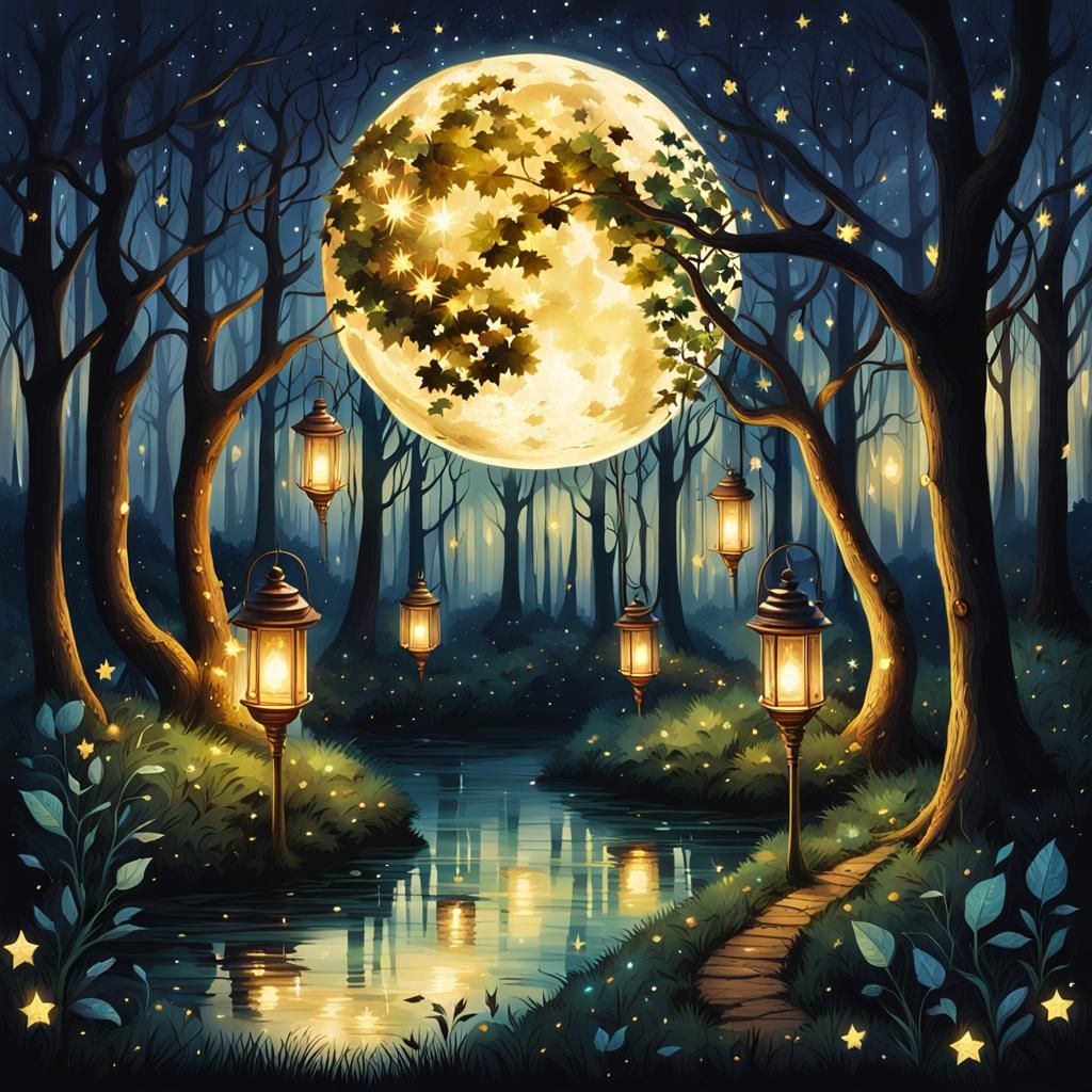 Lamps of magic, elves' lamps, lamps of dreams, the tiny lamps the moon ...