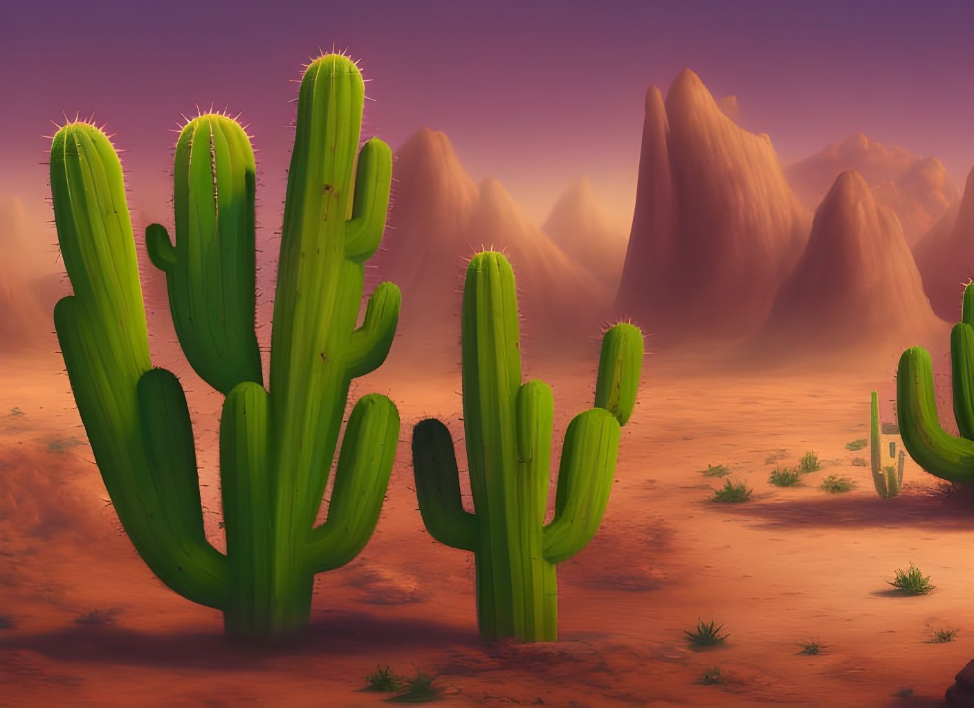 Cactus, my beloved cactus - AI Generated Artwork - NightCafe Creator