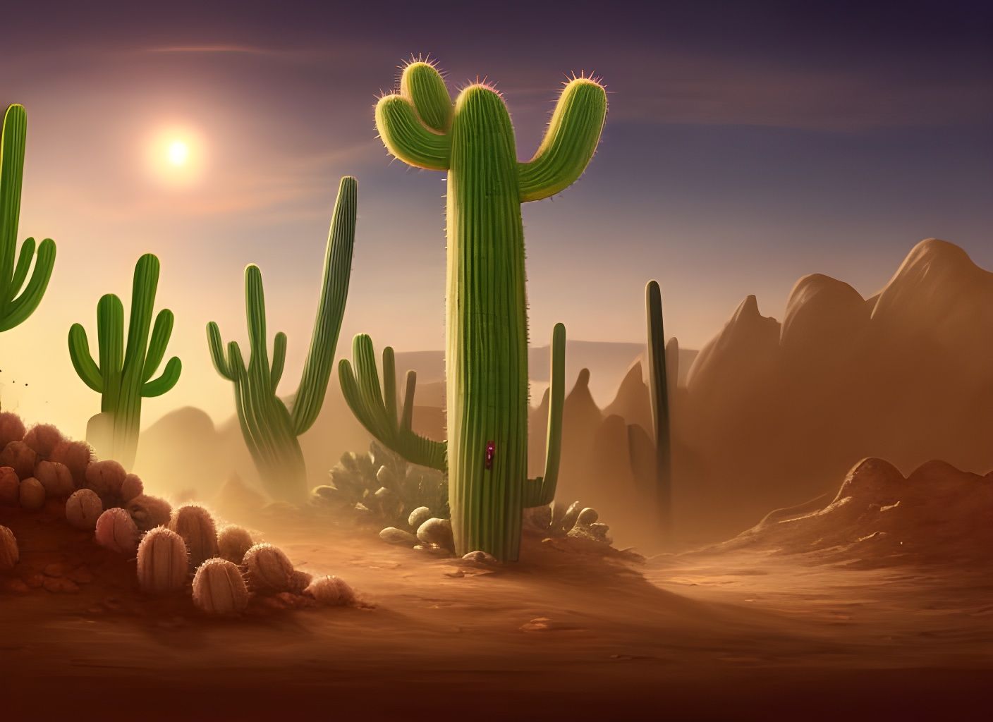 Cactus, my beloved cactus (II) - AI Generated Artwork - NightCafe Creator
