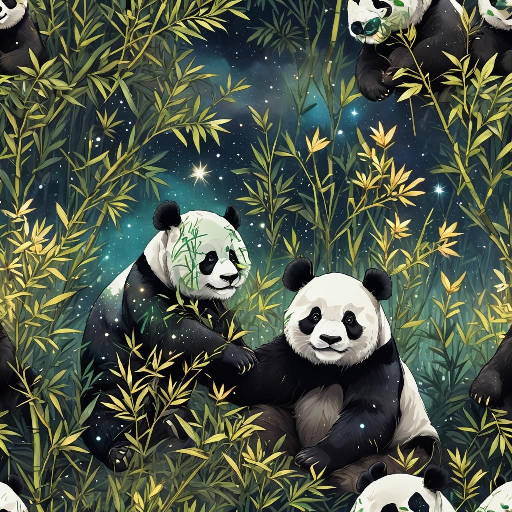 Celestial Panda - AI Generated Artwork - NightCafe Creator