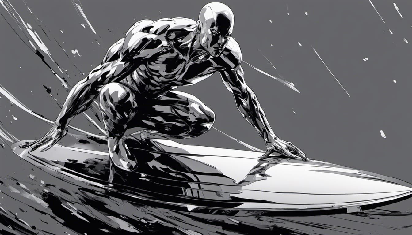 Norrin Radd, The Silver Surfer - AI Generated Artwork - NightCafe Creator