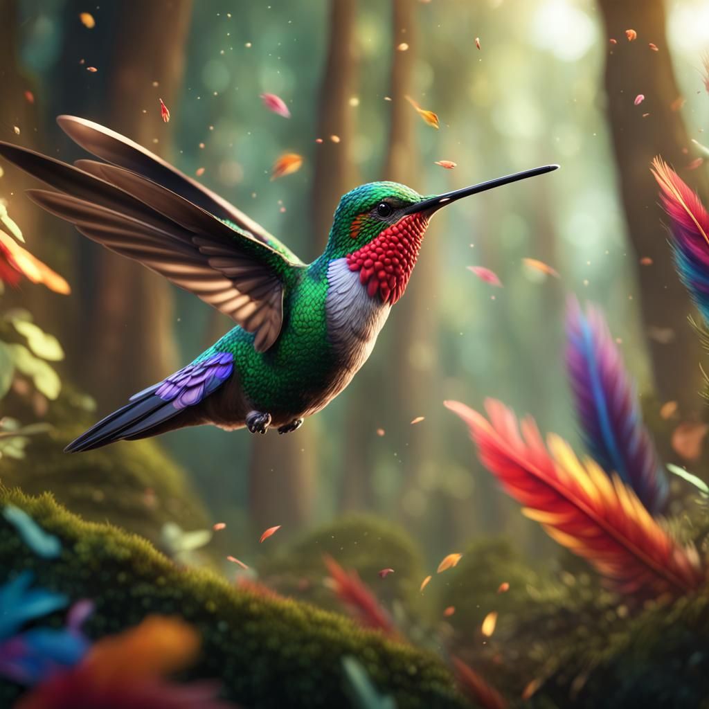 hummingbird - AI Generated Artwork - NightCafe Creator