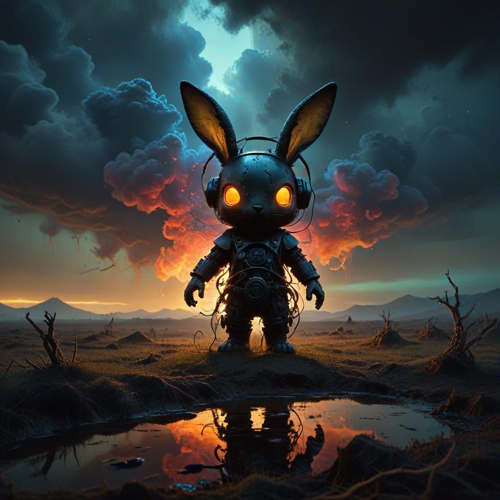 chibi bunny terminator - chibi bunny terminator