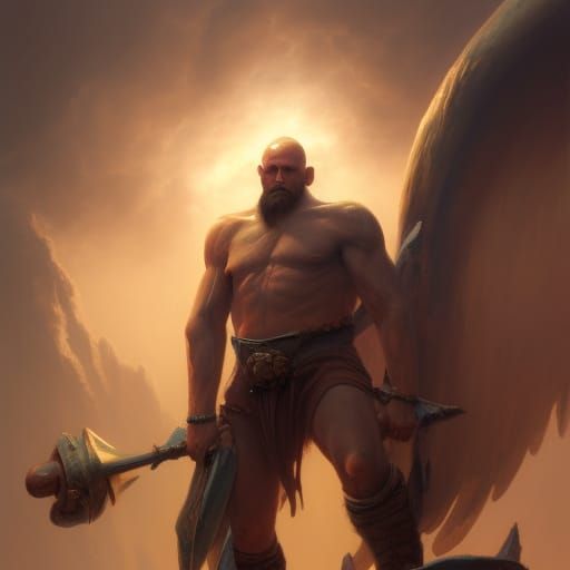 Pensive Half-Giant - AI Generated Artwork - NightCafe Creator