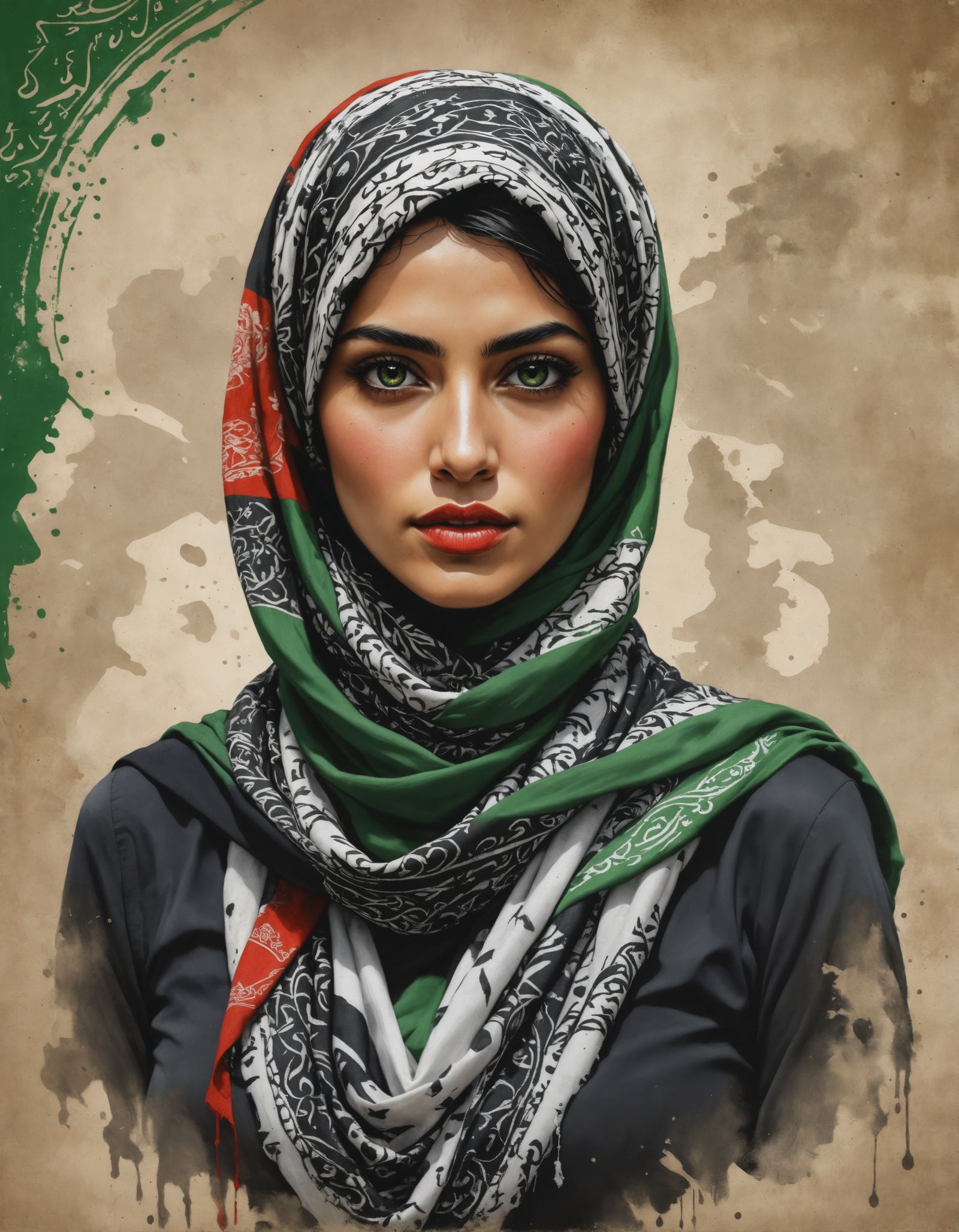 حوراء (Hawra'a) | 🇵🇸 portrait (RealVisXL v4 lighting - Creative Upscale ...