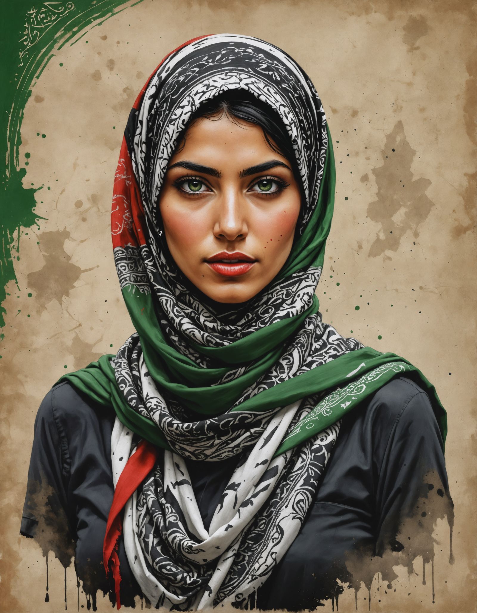 حوراء (Hawra'a) | 🇵🇸 portrait (RealVisXL v4 lighting - Creative Upscale ...