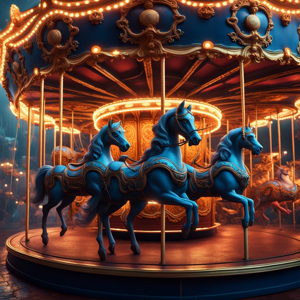 phantoms on a Carousel - AI Generated Artwork - NightCafe Creator