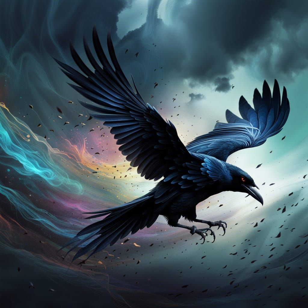 Raven - AI Generated Artwork - NightCafe Creator