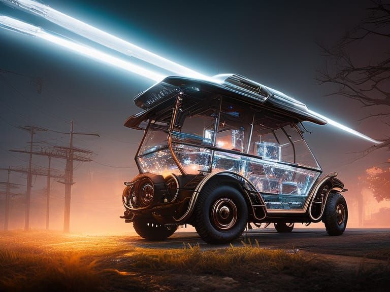 Insanely detailed photograph of an elaborate, Dimension Traveller ...