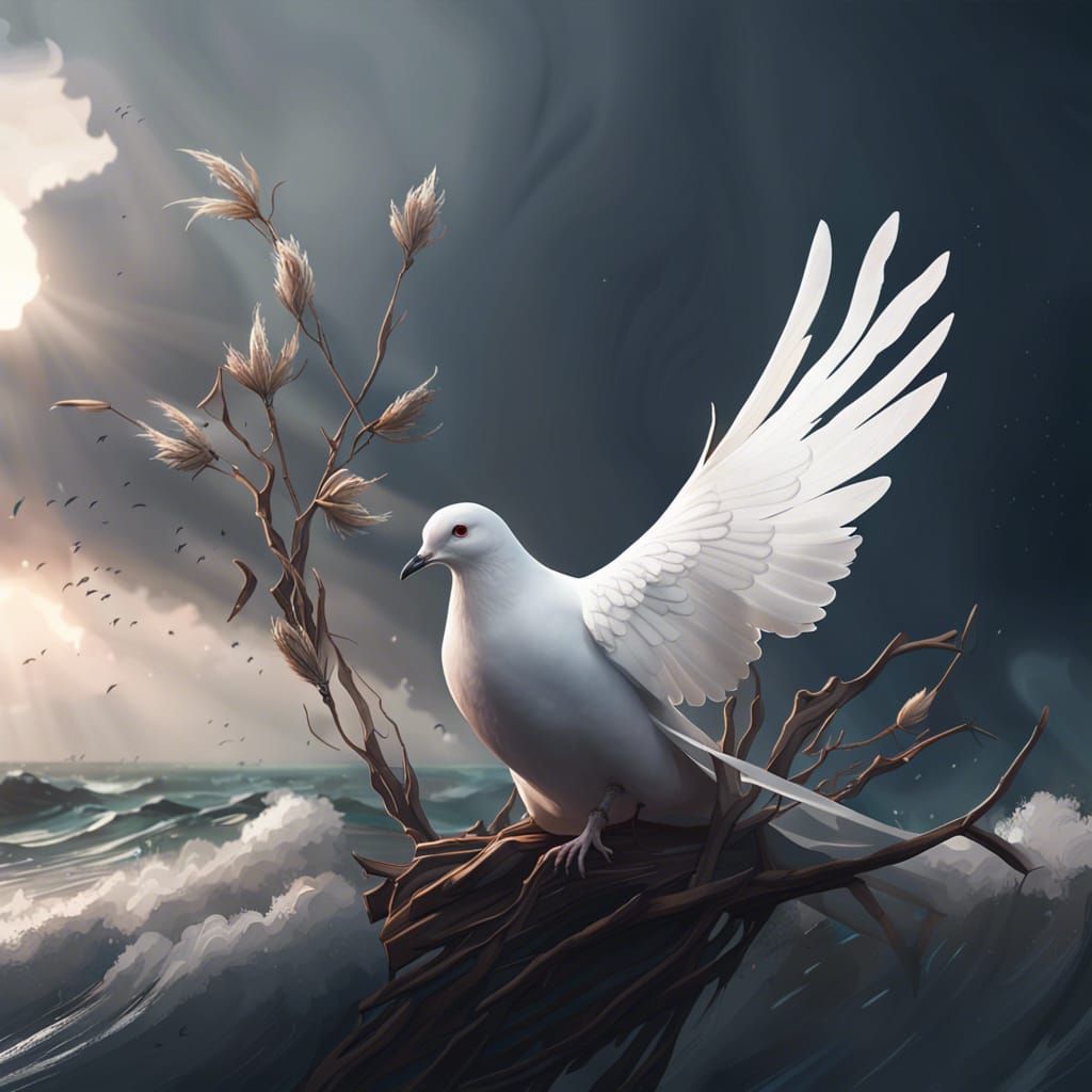 Biblical hope dove - AI Generated Artwork - NightCafe Creator