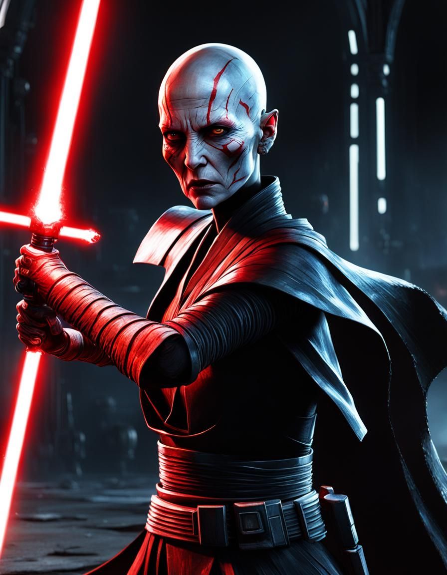 Dark Lady of Sith - AI Generated Artwork - NightCafe Creator