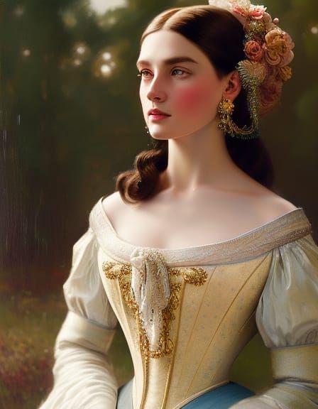 Victorian Beauty 2438 - AI Generated Artwork - NightCafe Creator