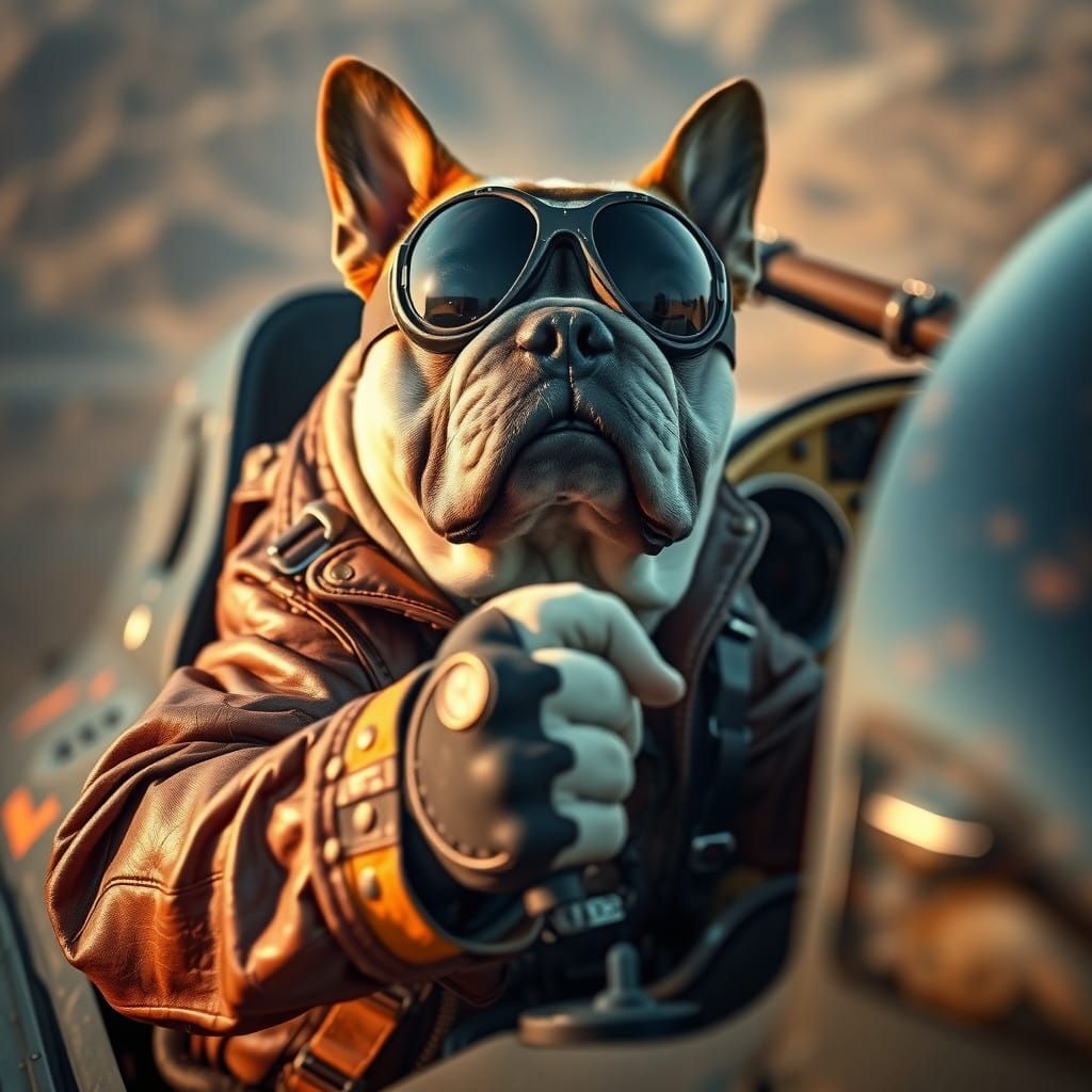 Bulldog jet fighter pilot. I have the stick in my sight.- Daily ...