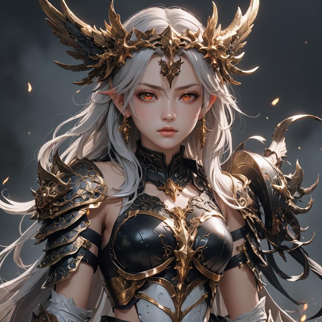 The girl has always been half goddess, half hell - AI Generated Artwork - NightCafe Creator