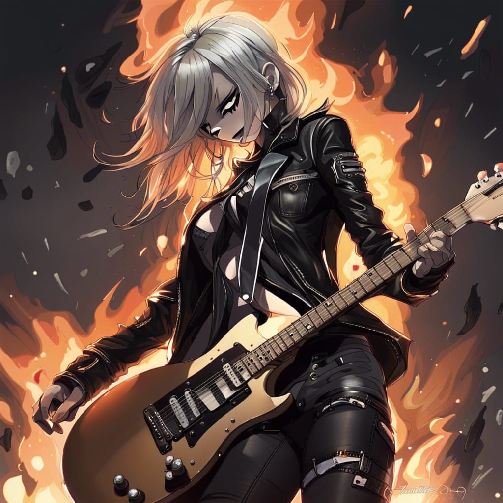 Female rockstar - AI Generated Artwork - NightCafe Creator