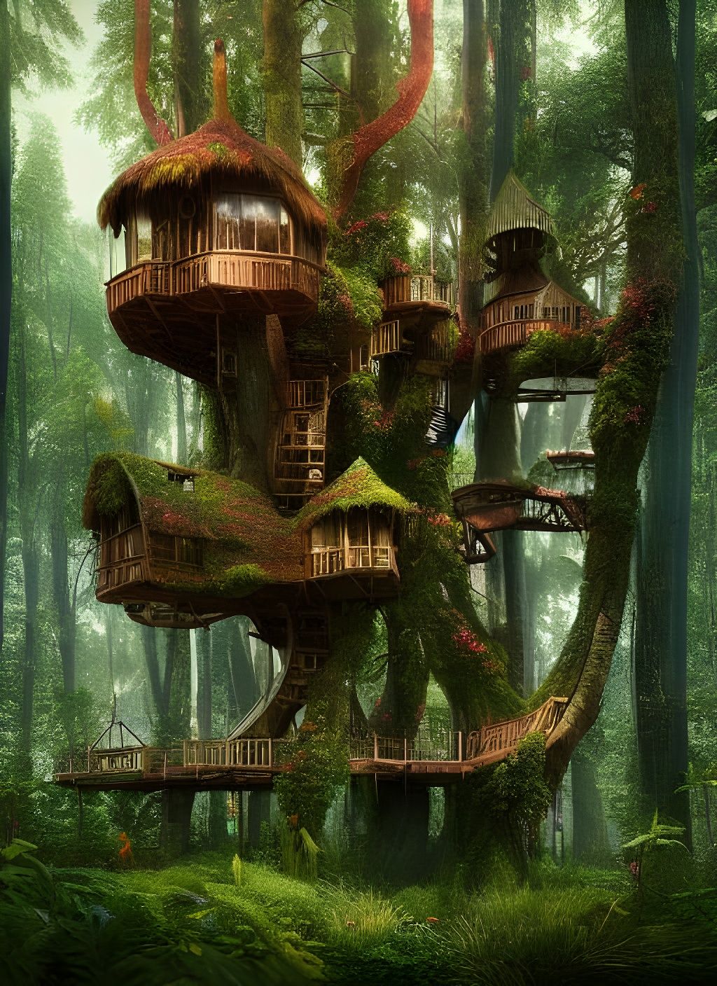 Lost Boys Tree - AI Generated Artwork - NightCafe Creator