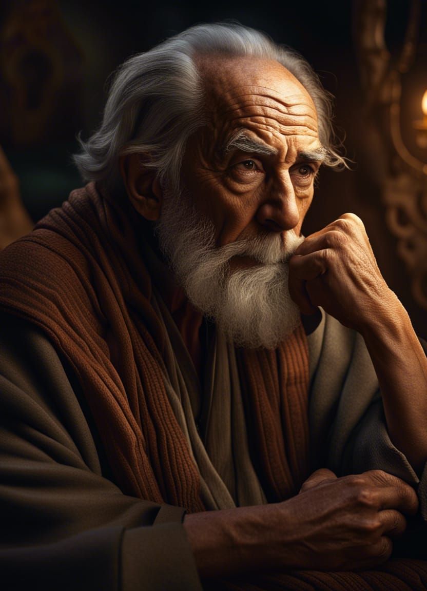 Wise Old Sage - AI Generated Artwork - NightCafe Creator