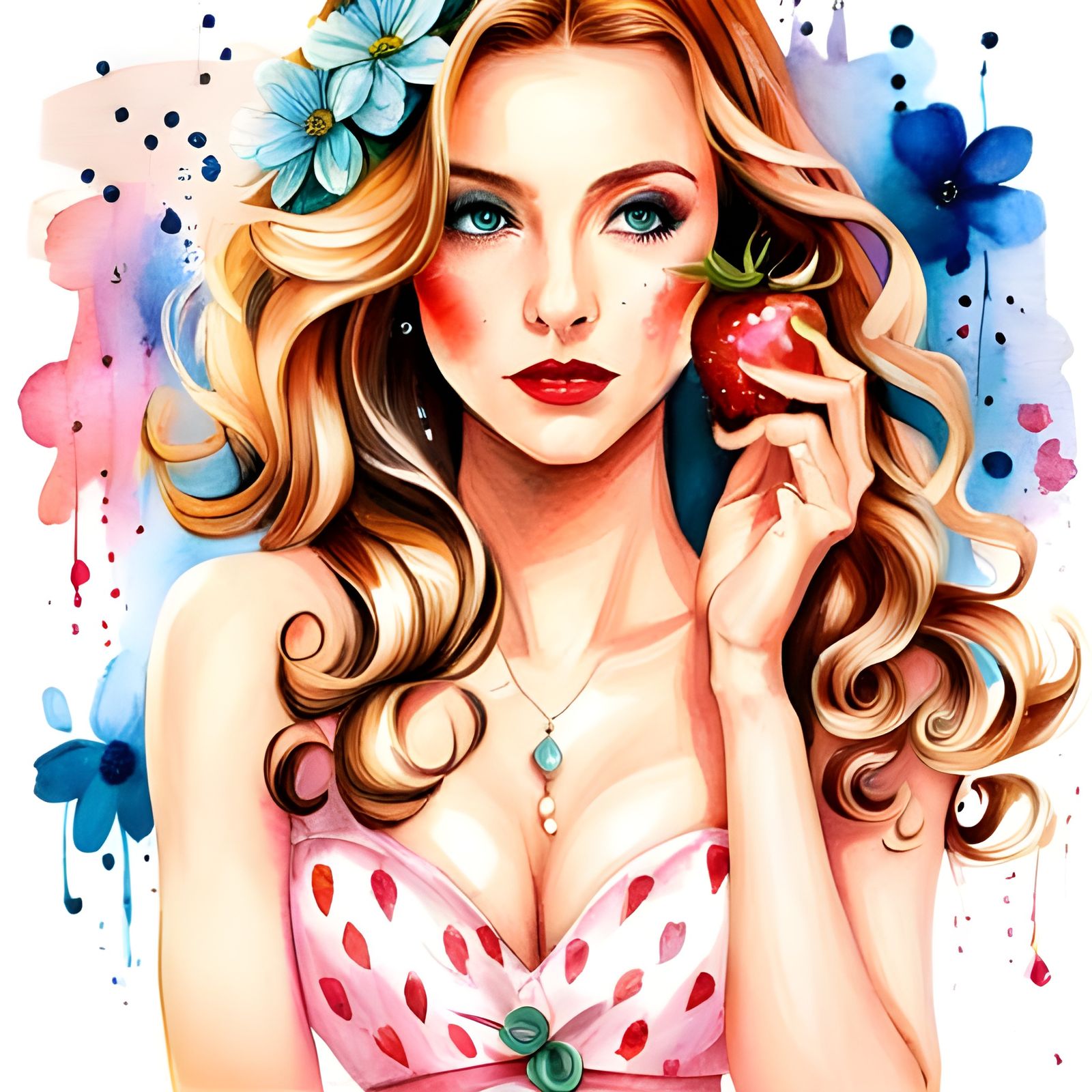 Strawberry Blonde Ai Generated Artwork Nightcafe Creator