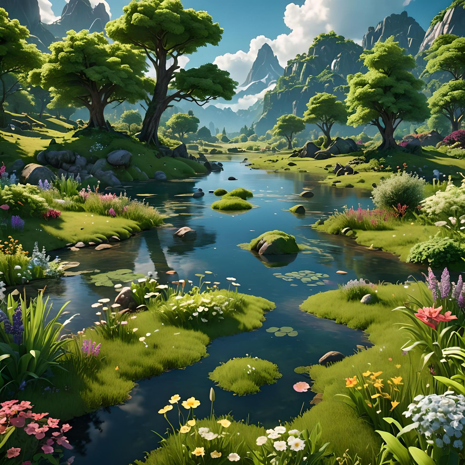 Wonderia - AI Generated Artwork - NightCafe Creator