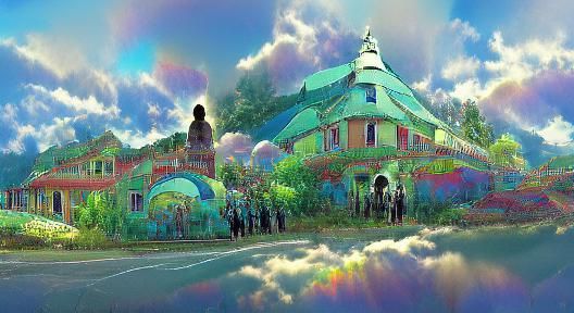 Psychedelic soul palace - AI Generated Artwork - NightCafe Creator