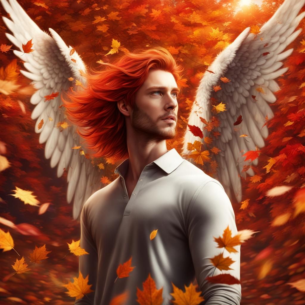 Angel of the Fall (SFW Version 2) - AI Generated Artwork - NightCafe ...