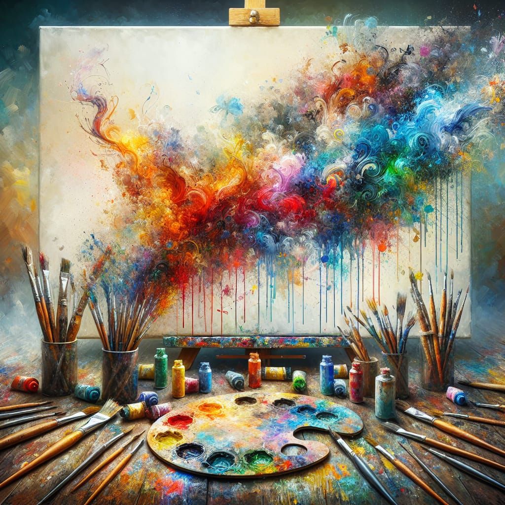 A rainbow of colors spills from their tubes