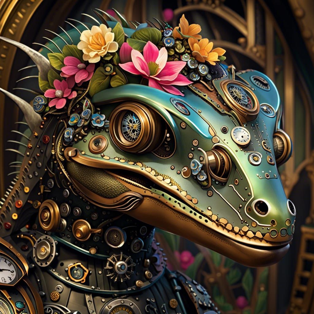 Lizard fella 3/4 - AI Generated Artwork - NightCafe Creator