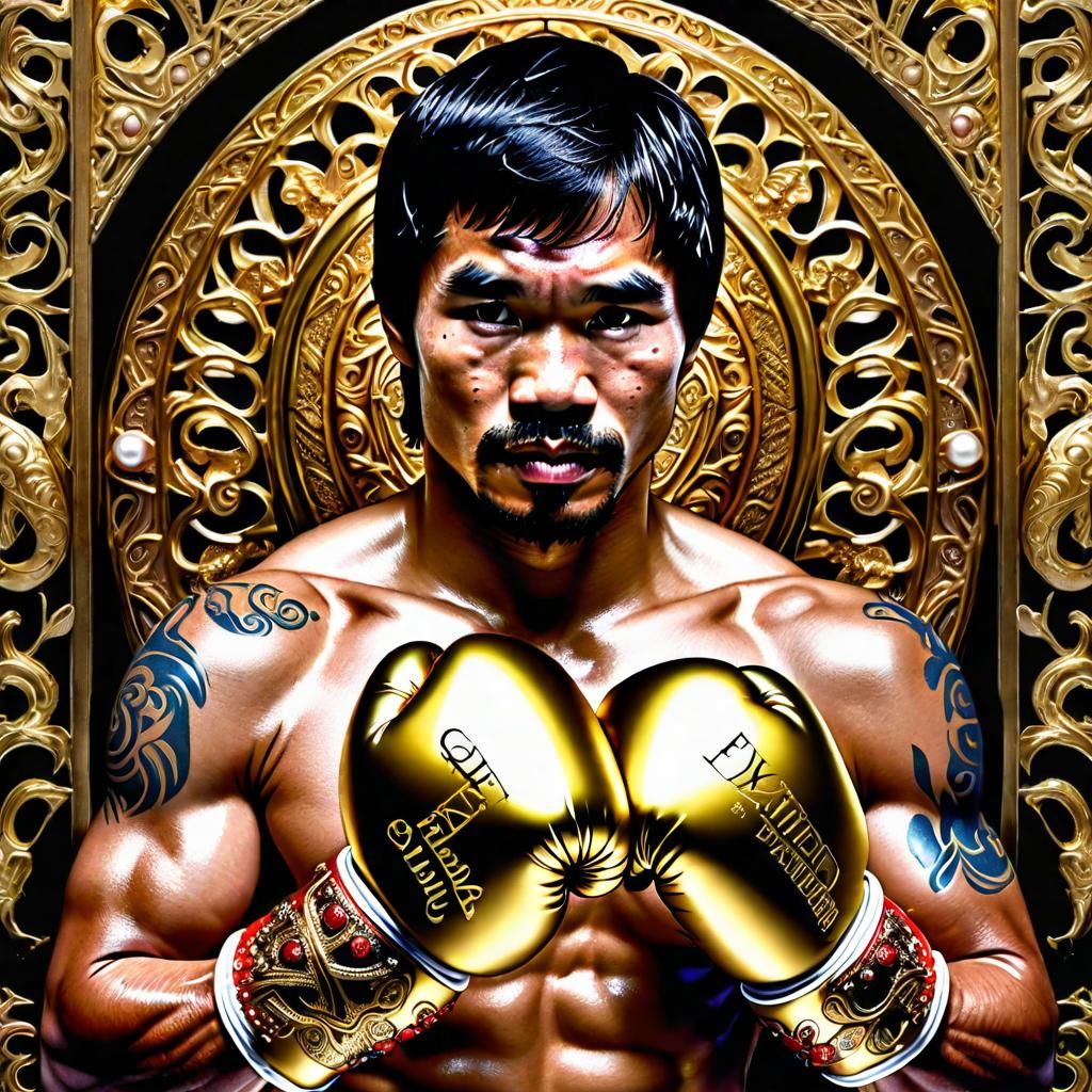 Manny 'Pac Man' Pacquiao 🥊🏆 - AI Generated Artwork - NightCafe Creator