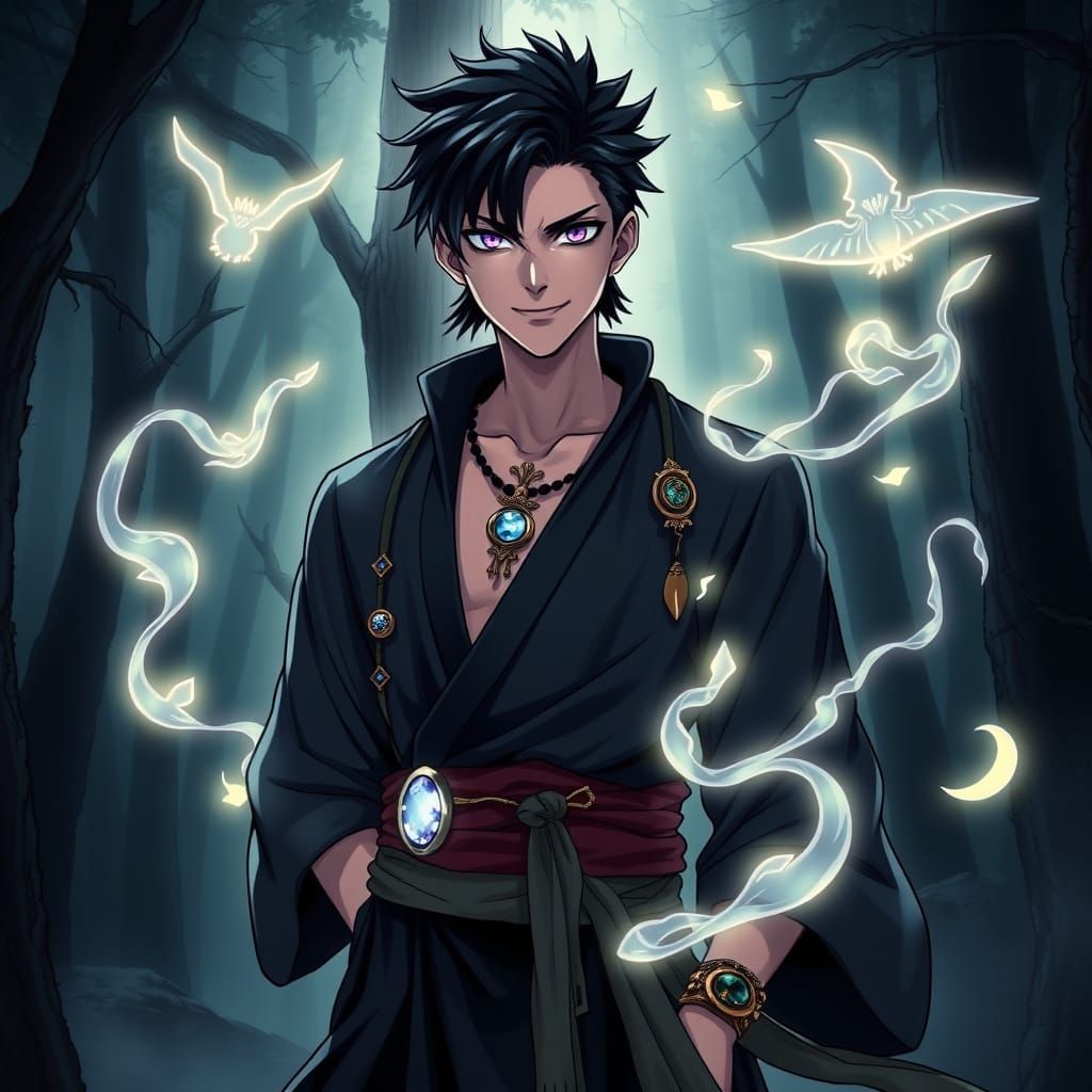 Aurelius - Charming Rogue Emerges from Dark Fantasy Forest