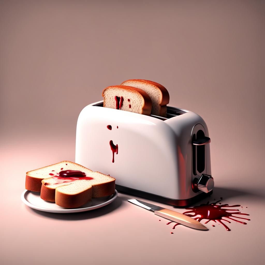 Deadly Toaster, Use At Your Own Risk - AI Generated Artwork - NightCafe ...