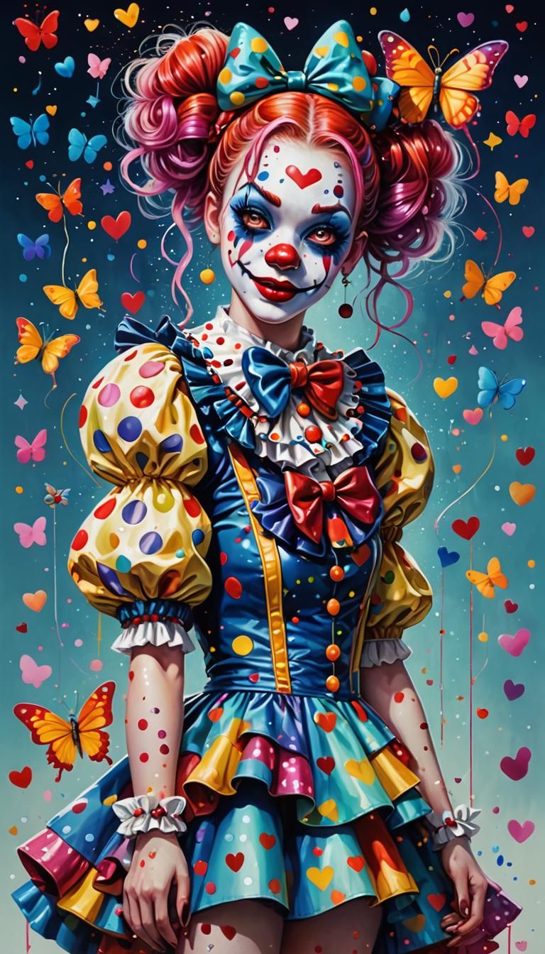 Clowns do be scary like that tho - AI Generated Artwork - NightCafe Creator