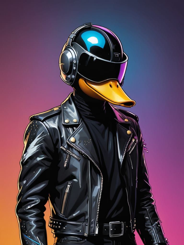 Daffy Punk - AI Generated Artwork - NightCafe Creator