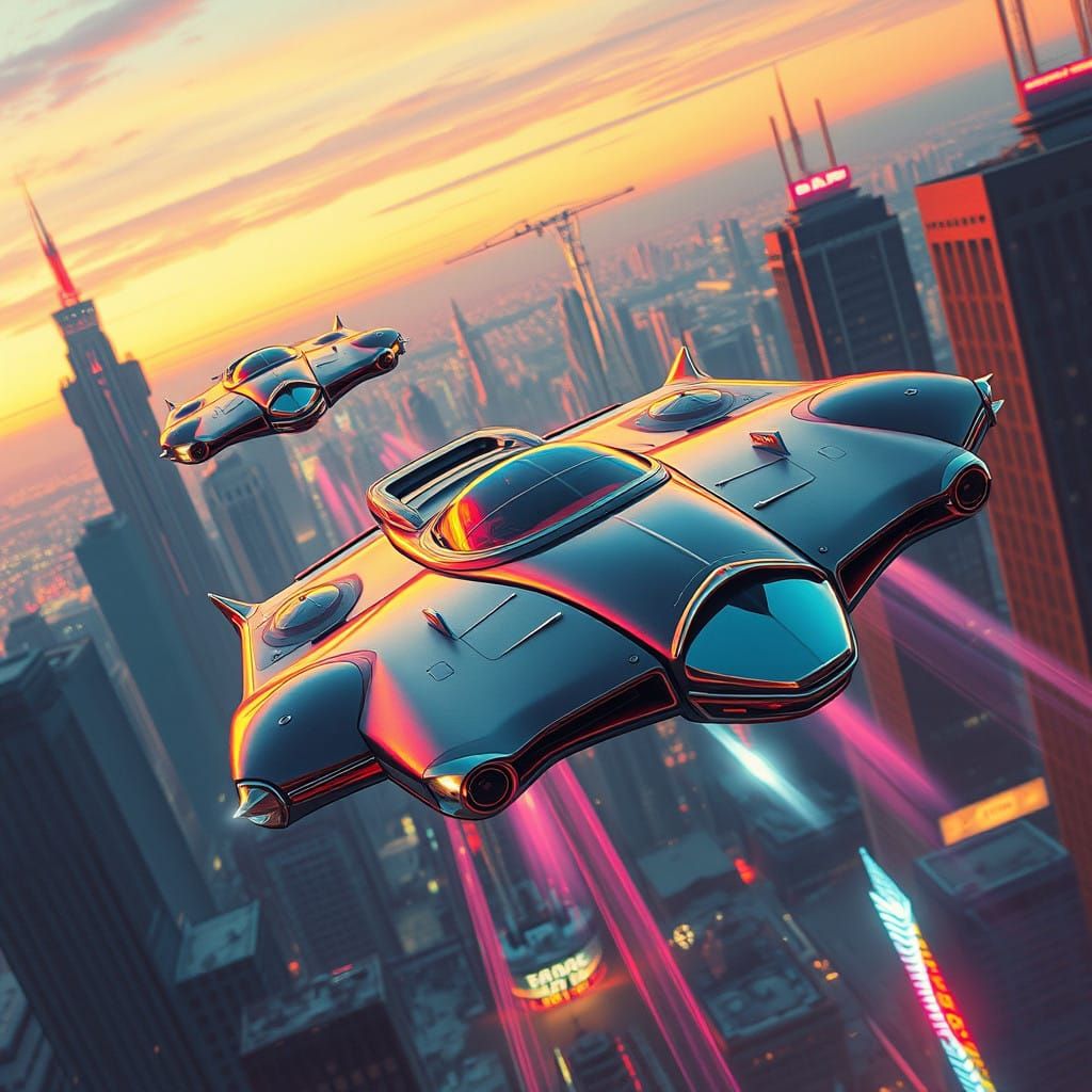 1950s retro-sci flying autos - Retro-Futuristic Flying Cars ...