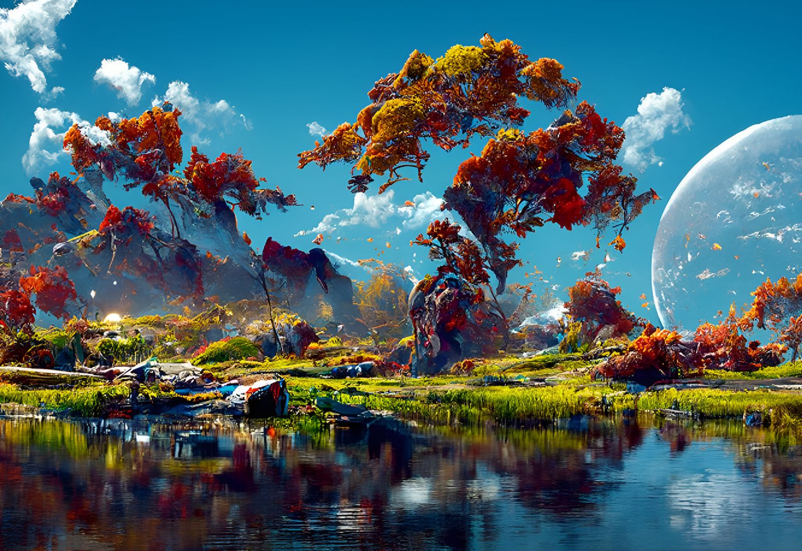 The Borderlands - AI Generated Artwork - NightCafe Creator