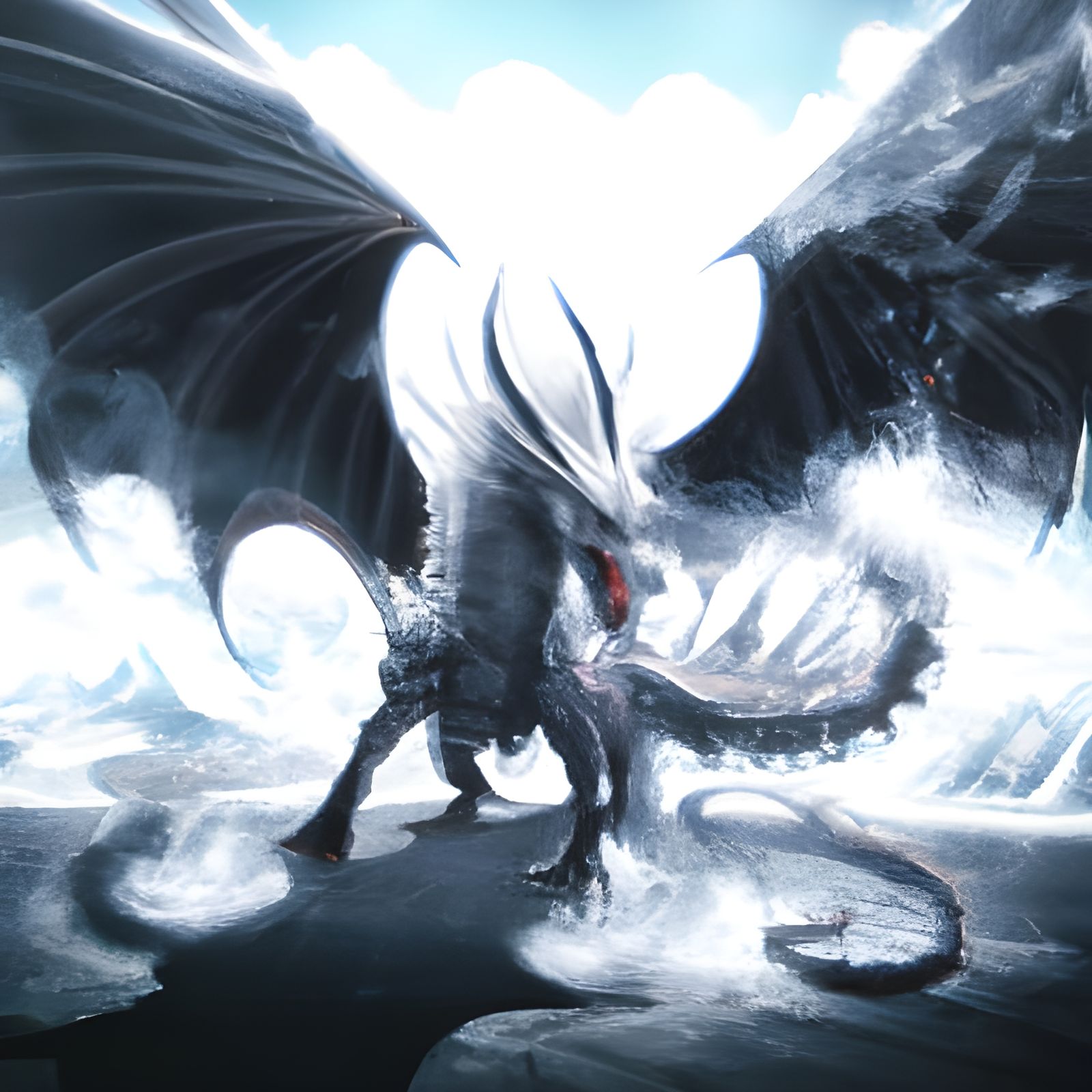 Wraith Dragon - AI Generated Artwork - NightCafe Creator