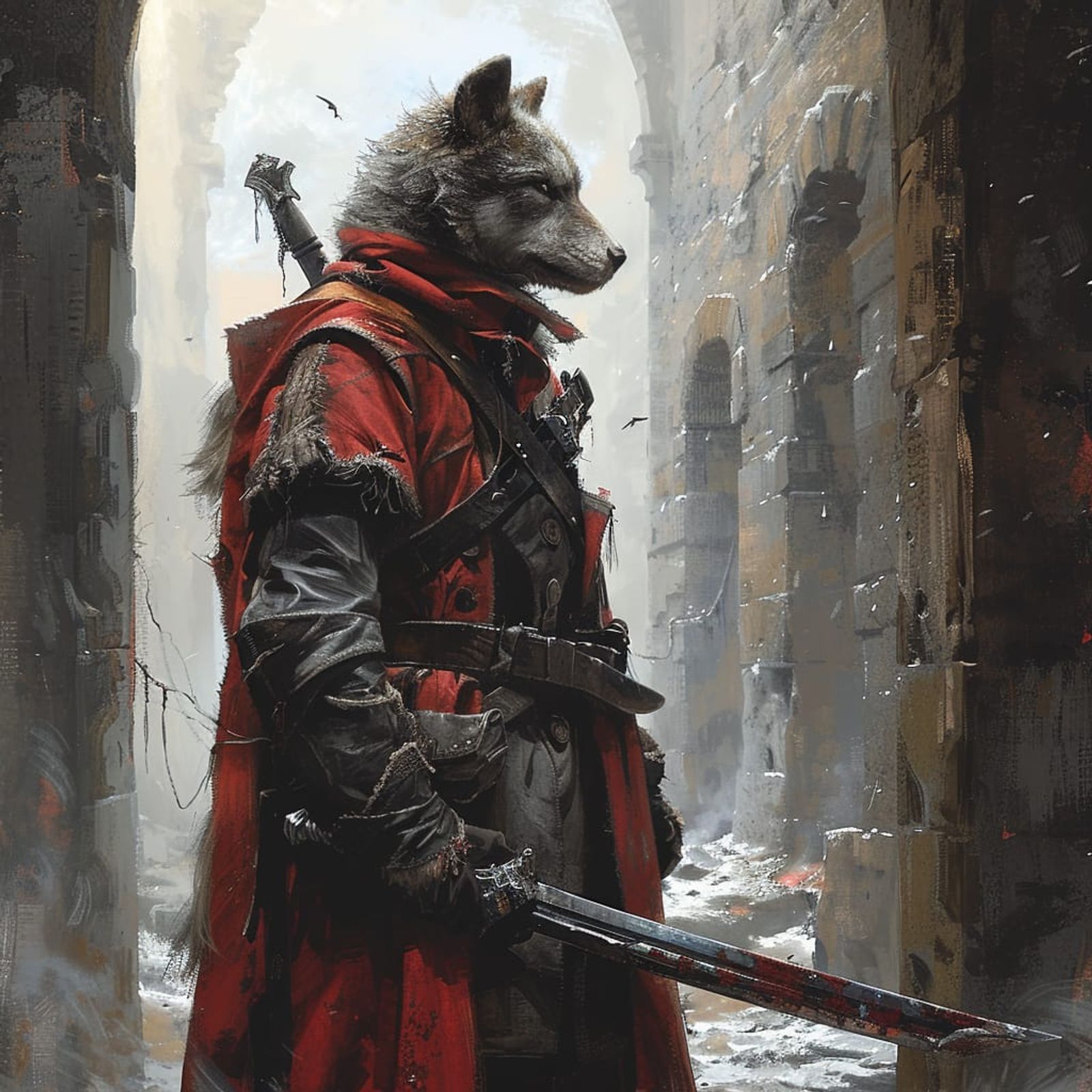 Rorik Redmantle - The Wolf Warrior - AI Generated Artwork - NightCafe Creator