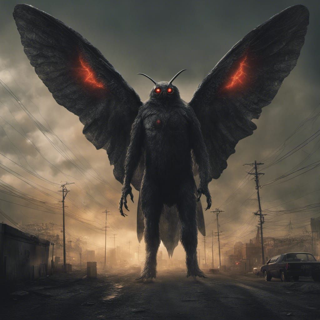 Mothman - AI Generated Artwork - NightCafe Creator