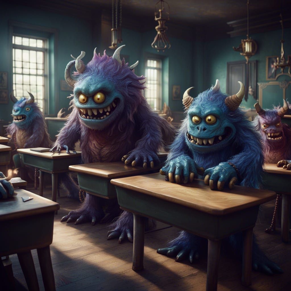 Monster Class - AI Generated Artwork - NightCafe Creator