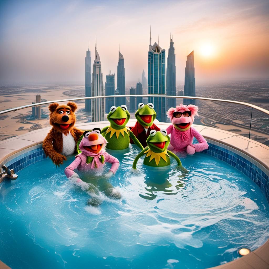 Will the Real Kermit the Frog Please Swim Up - AI Generated Artwork ...